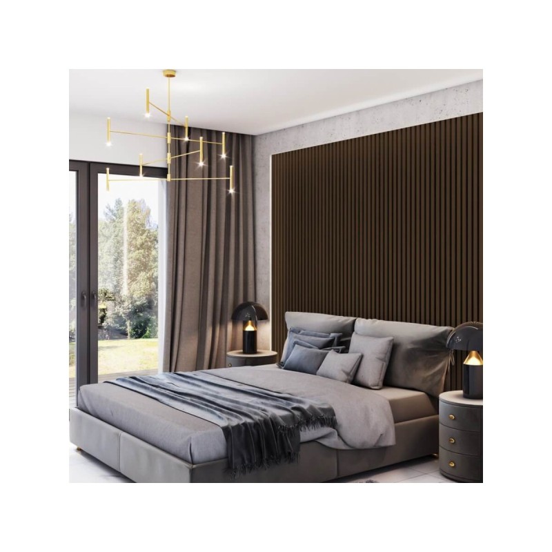 Lamele MDF Mini 16x30 - Orzech - 31 sztuk - KLEMP