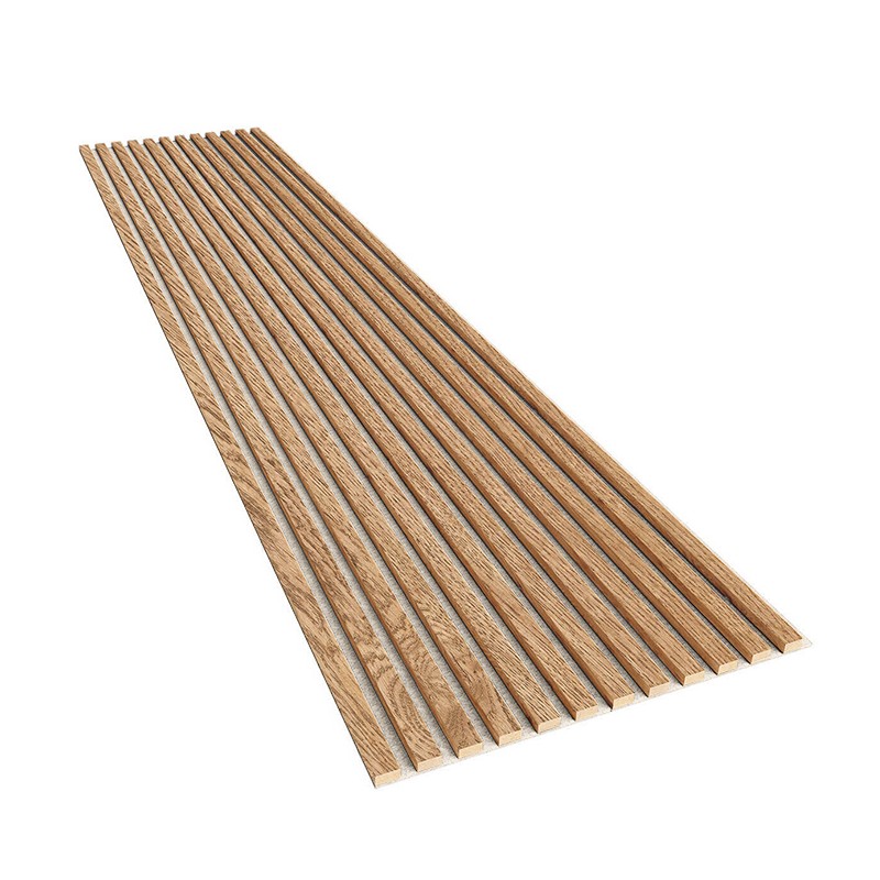 MDF laths on felt 275x30 cm - Oak veneer | Tubefittings.eu