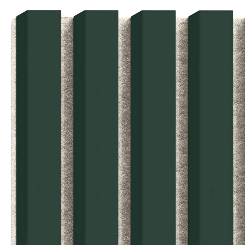 MDF laths on felt 275x30 cm - Bottle Green | Tubefittings.eu
