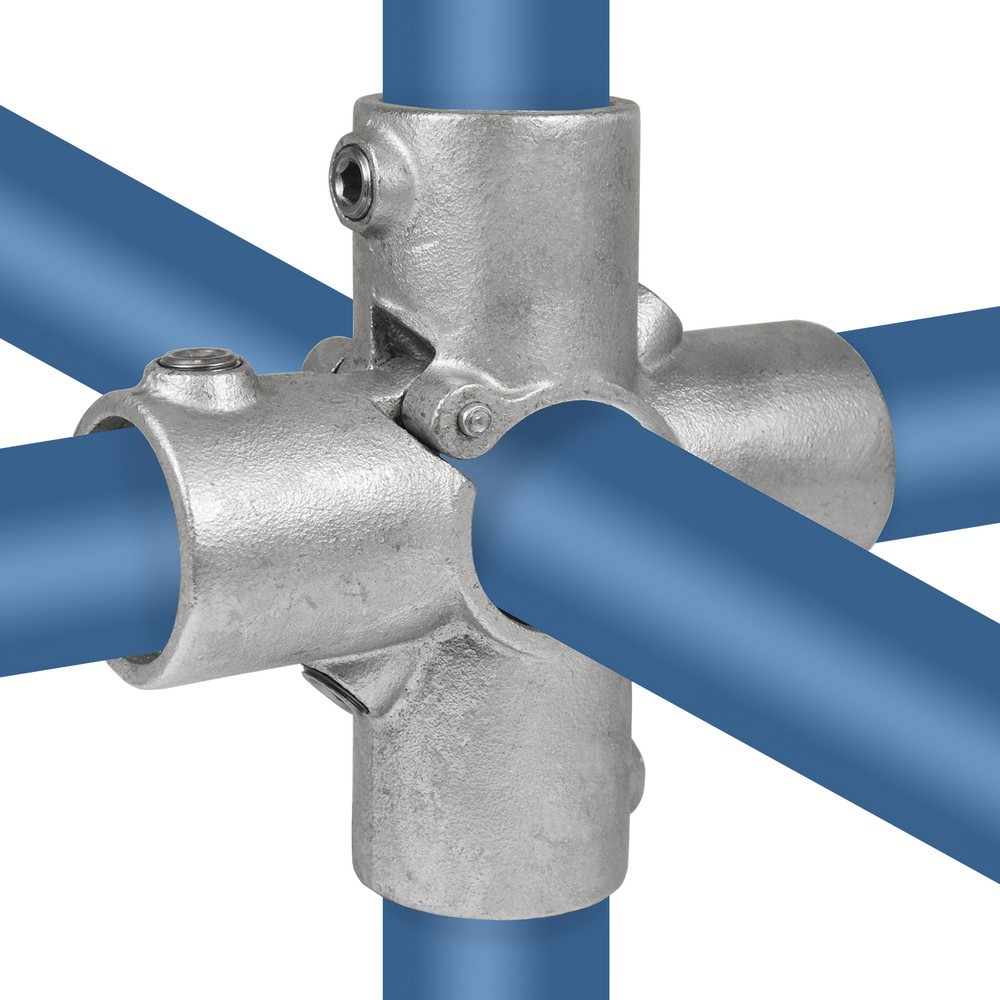 Add-on Four Socket Cross - Type 26OE - 48,3 mm - like Kee Klamp
